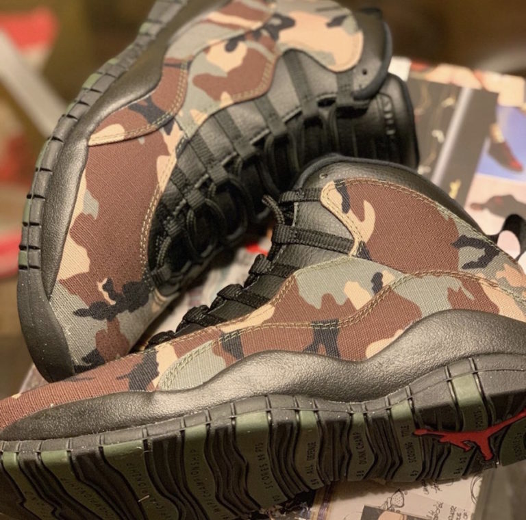 Air Jordan 10 Woodland Camo 310805-201 Release Date - SBD