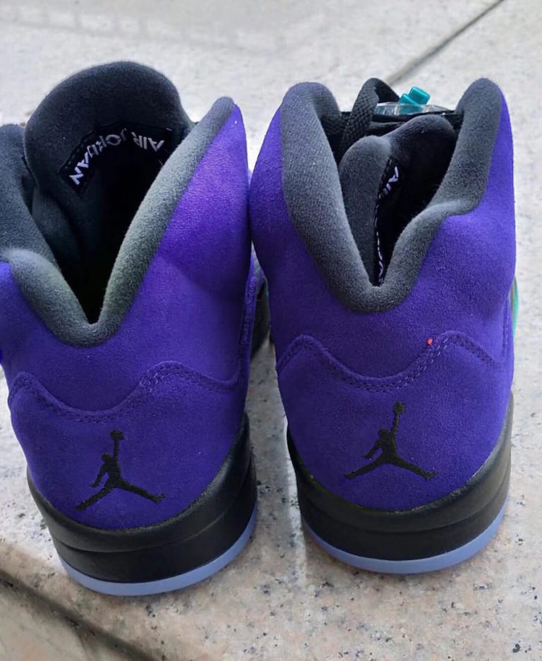 Air Jordan 5 Alternate Grape Ice Black Clear New Emerald 136027-500 ...
