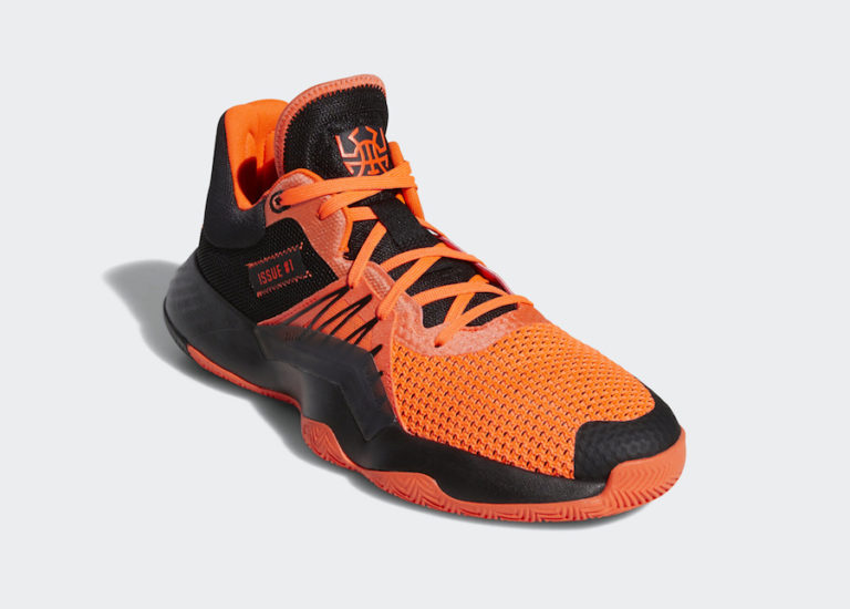 adidas DON Issue 1 Core Black Solar Red EH2133 Release Date - SBD