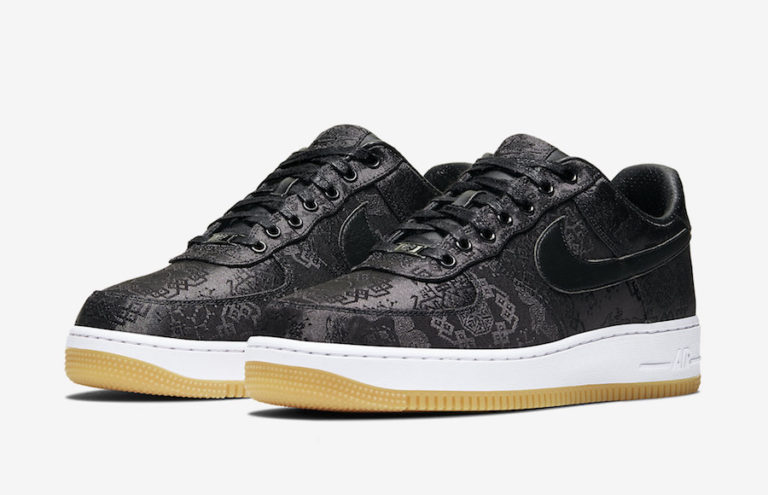 Fragment Clot Nike Air Force 1 Premium Black University Red White ...