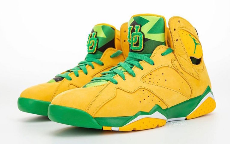 Air Jordan 7 Oregon Ducks Yellow PE - Sneaker Bar Detroit