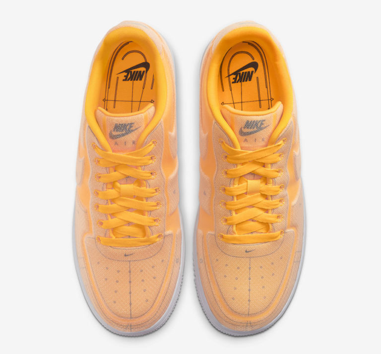 Nike Air Force 1 LX Blueprint Laser Orange CI3445-800 Release Date - SBD