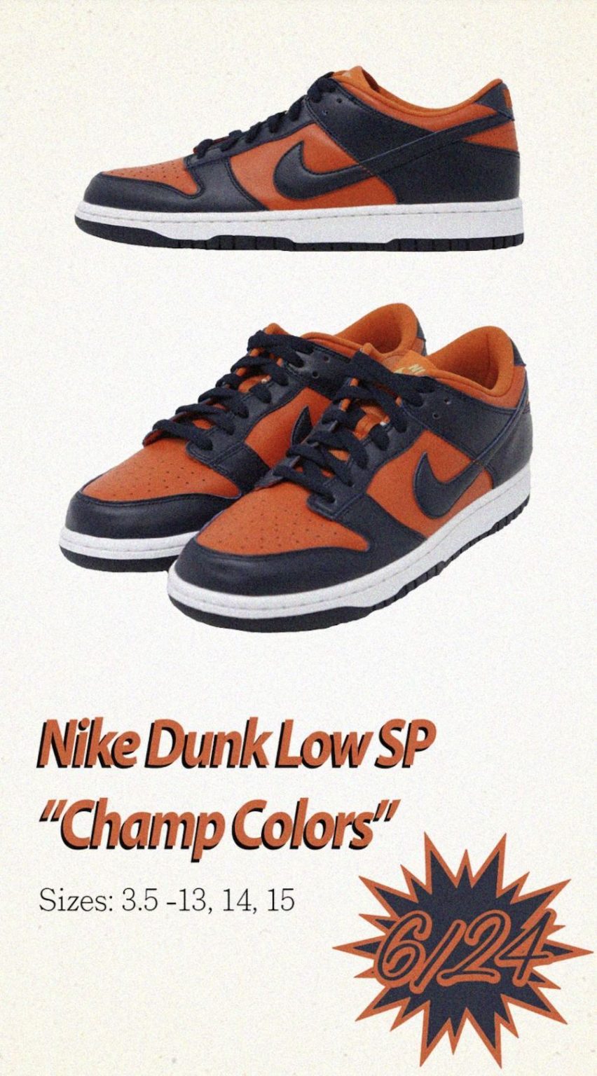 Nike Dunk Low Champ Colors CU1727-800 Release Date - SBD
