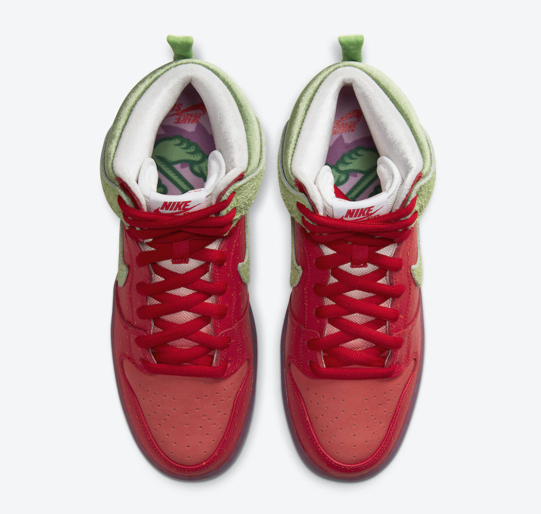 Nike SB Dunk High Strawberry Cough CW7093-600 Release Date - SBD