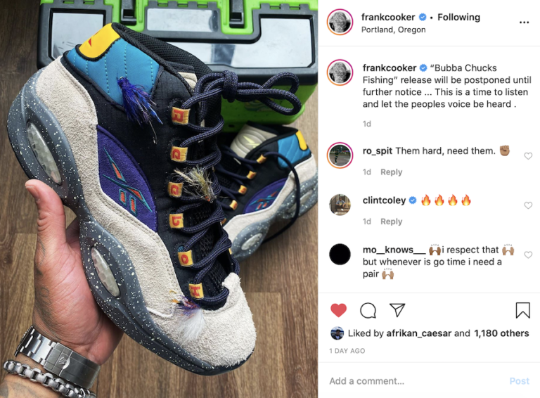 Nice Kicks Reebok Question Bubba Chuck's Fishing FW1784 Release Date - SBD