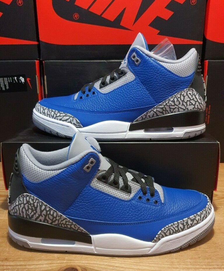 Air Jordan 3 Varsity Royal Blue Cement CT8532-400 Release Date - SBD