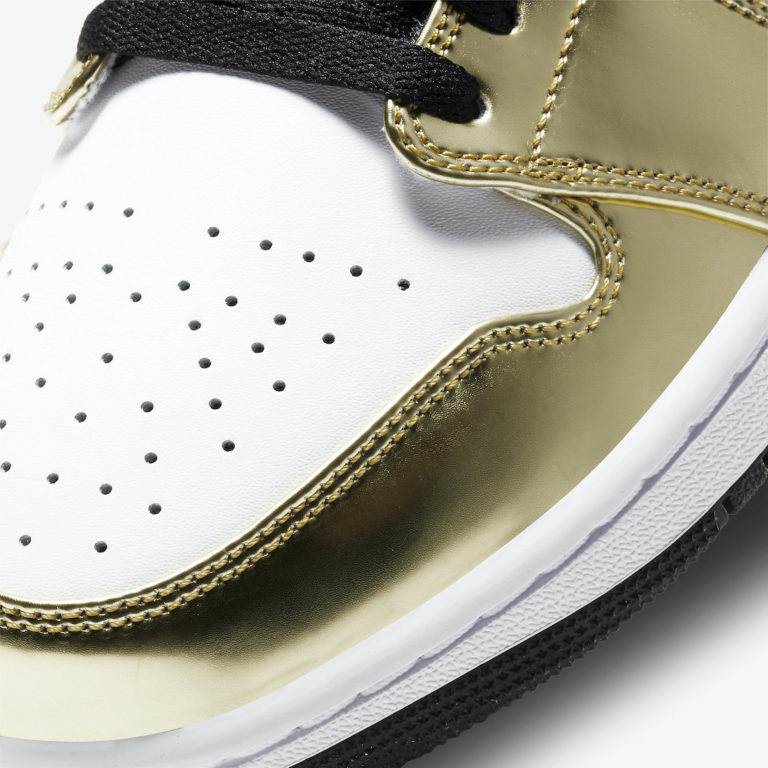 Air Jordan 1 Mid White Metallic Gold DC1419-700 Release Date - SBD