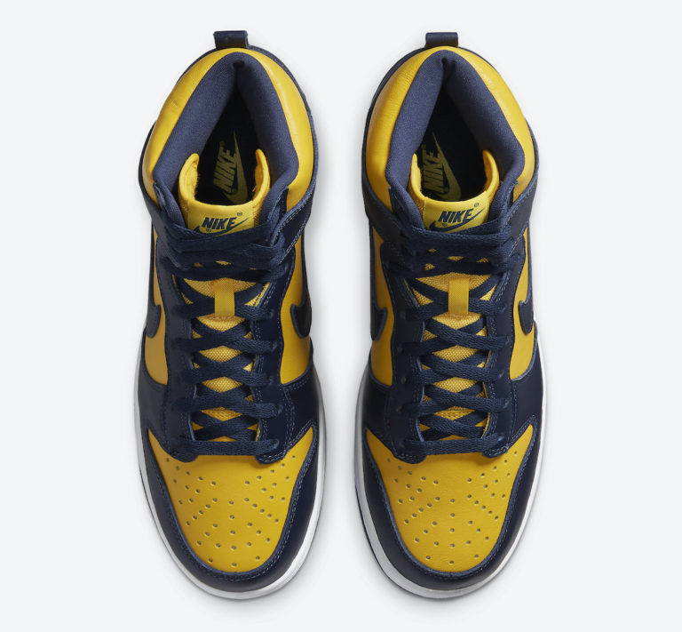 Nike Dunk High Michigan CZ8149-700 2020 Release Date - SBD