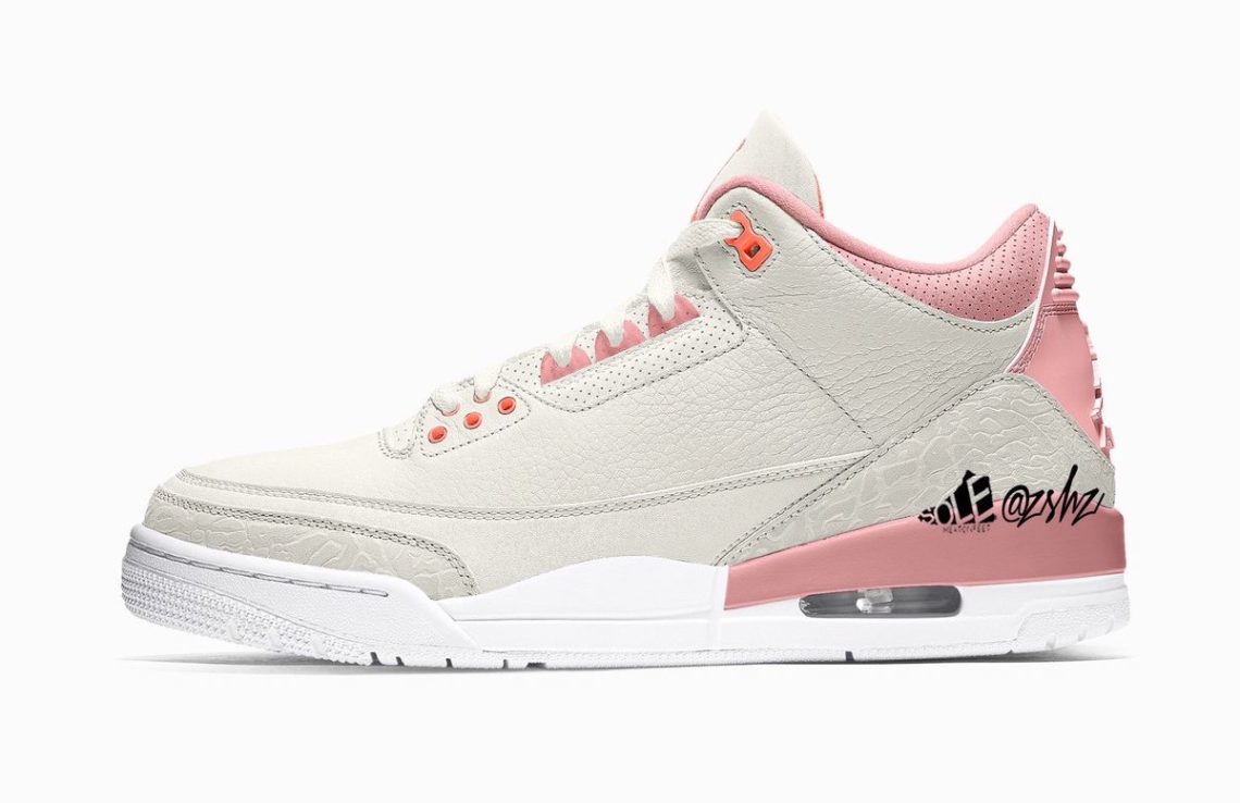 Air Jordan 3 WMNS Sail Rust CK9246-116 Release Date Mock - SBD