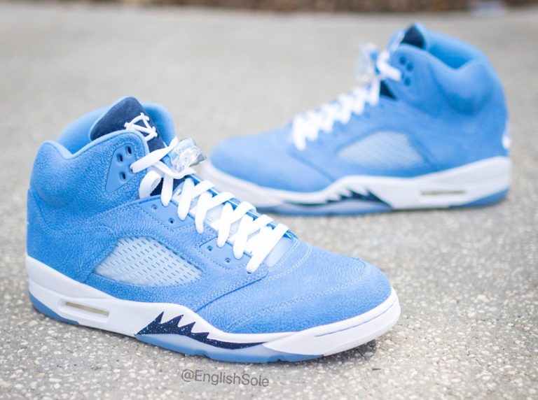 Air Jordan 5 UNC North Carolina PE - Sneaker Bar Detroit