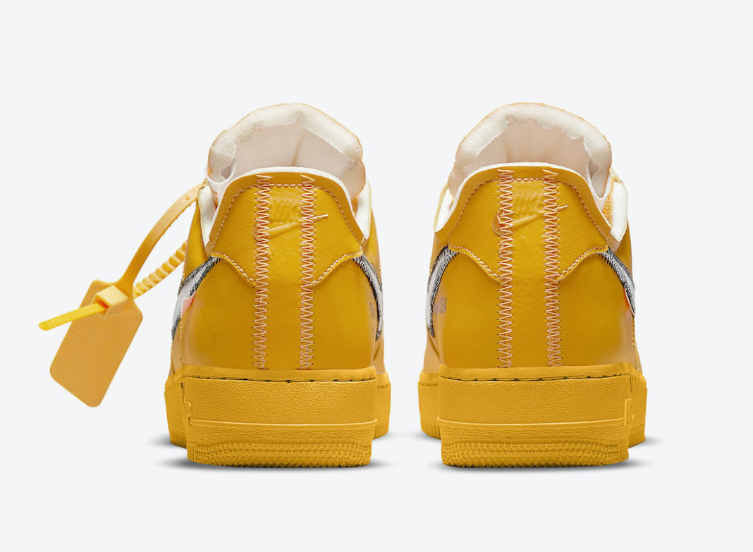 Off-White Nike Air Force 1 Lemonade University Gold DD1876-700 Release ...