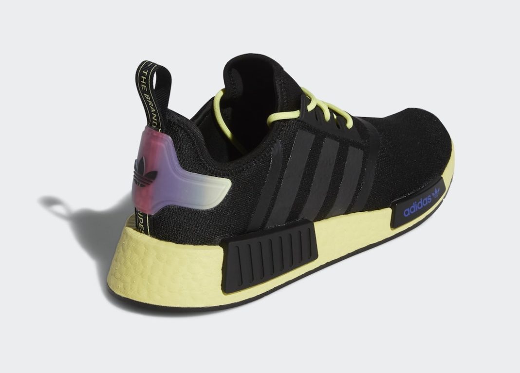adidas NMD R1 Core Black Pulse Yellow GY8281 Release Date - SBD
