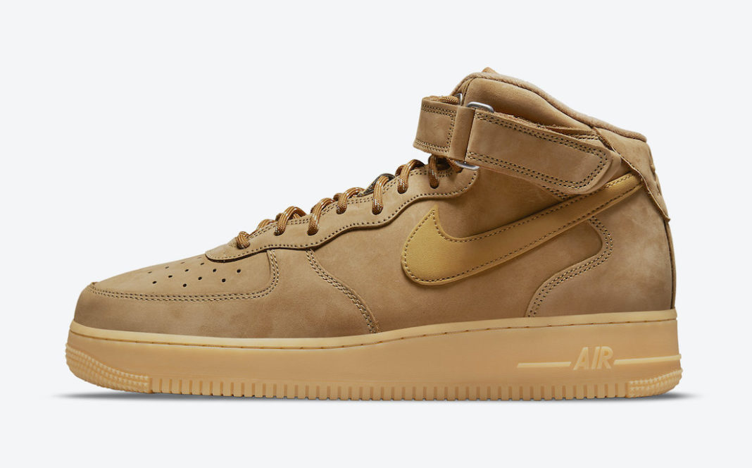 Nike Air Force 1 Mid Wheat Flax DJ9158-200 Release Date - SBD