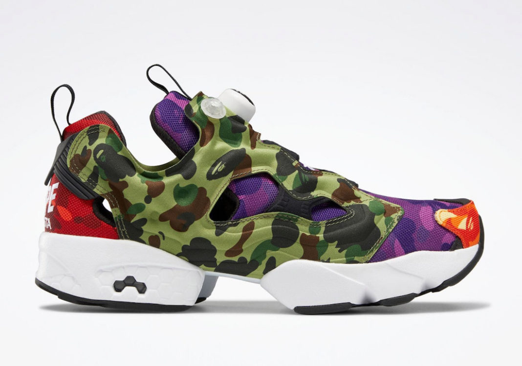 BAPE x Reebok Instapump Fury Multi-Camo Q47370 Release Date - SBD