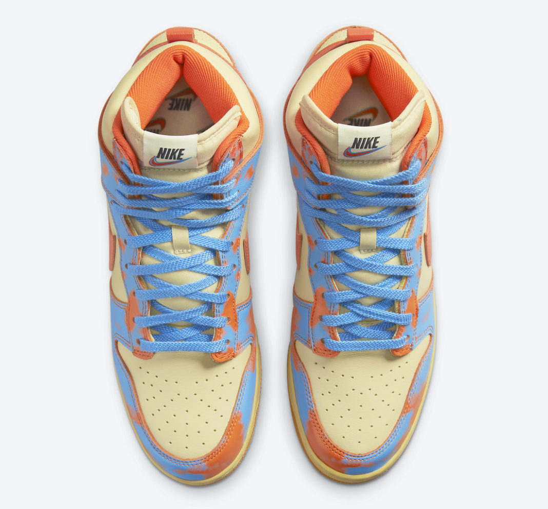 Nike Dunk High 1985 Orange Acid Wash DD9404-800 Release Date - SBD