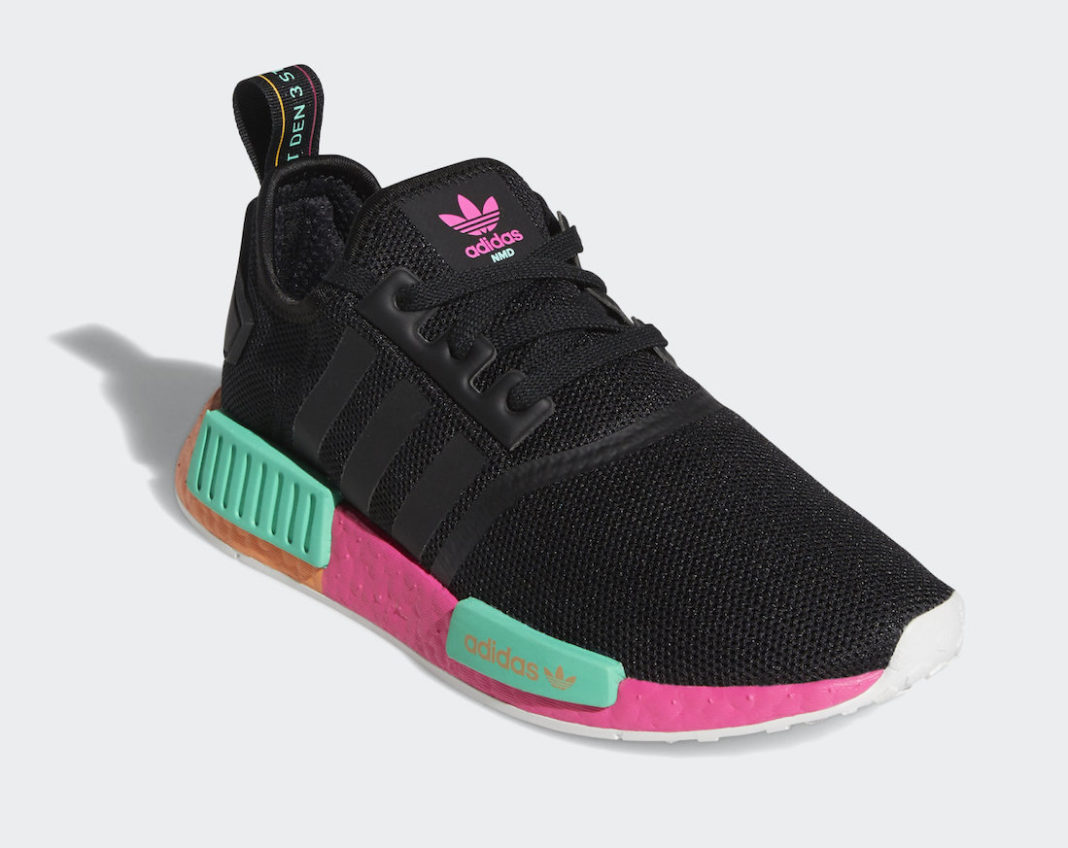 adidas NMD R1 WMNS Core Black Shock Pink FX4459 Release Date - SBD