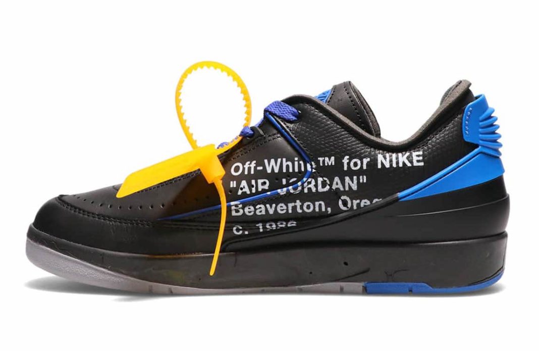 Off-White x Air Jordan 2 Low Black Royal Blue DJ4375-004 Release Date - SBD