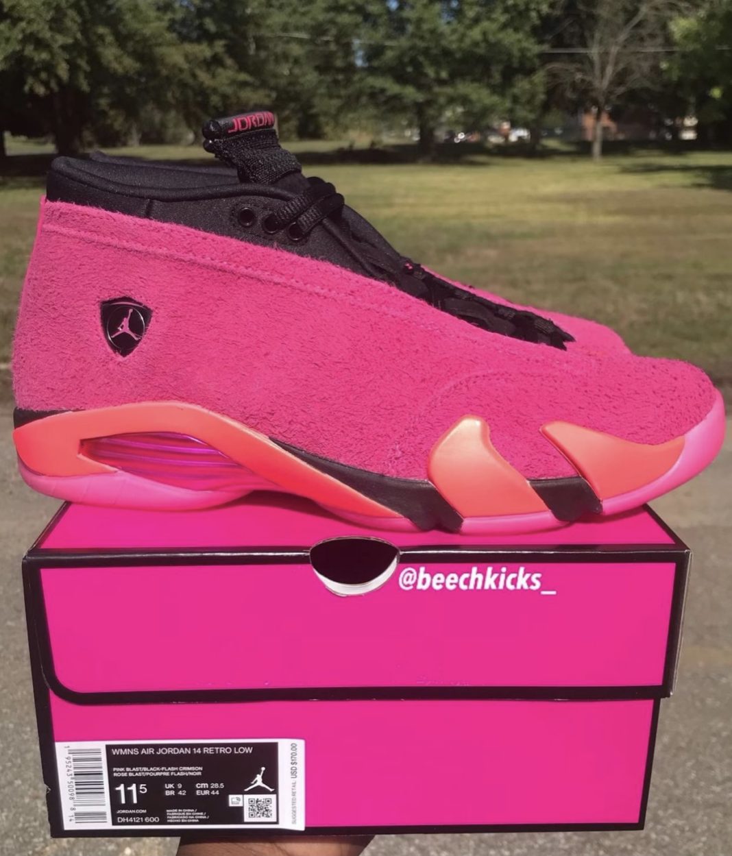 Air Jordan 14 Low Shocking Pink Blast DH4121-600 Release Date - SBD