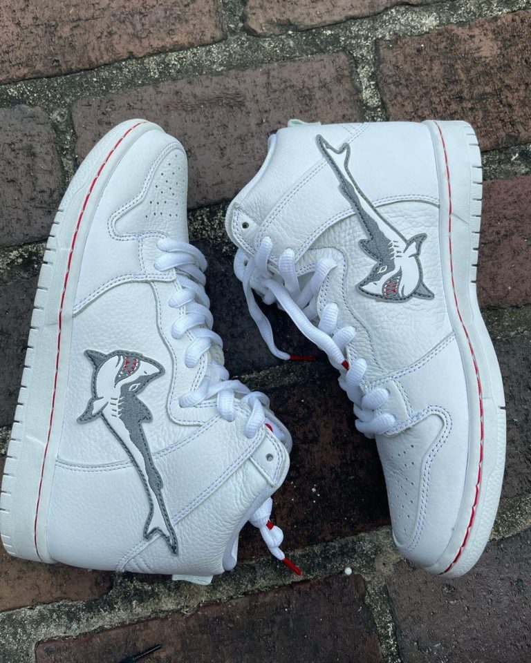 Oski x Nike SB Dunk High Shark Black White Release Date - SBD