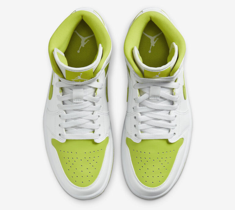 Air Jordan 1 Mid White Lime BQ6472-131 Release Date - SBD