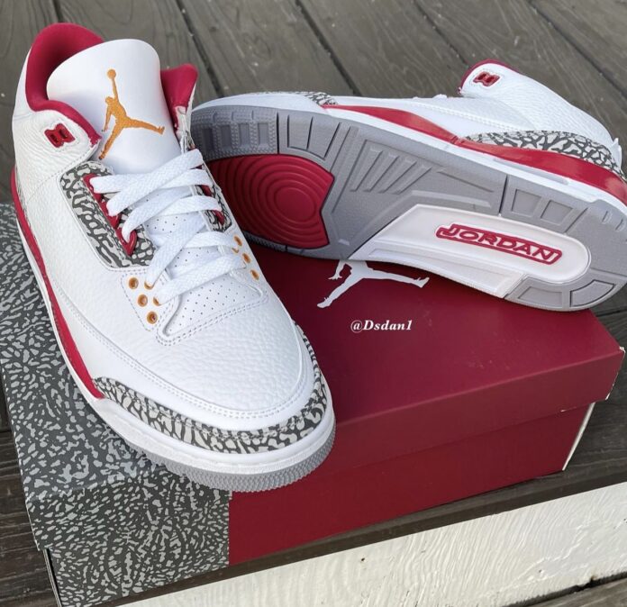 Air Jordan 3 Cardinal Red CT8532-126 Release Date - SBD