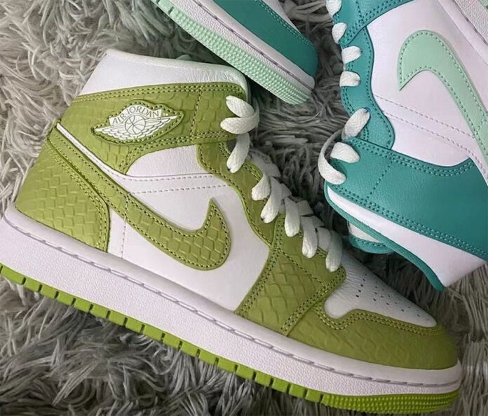 Air Jordan 1 Mid SE Green Python DV2959-113 Release Date | SBD