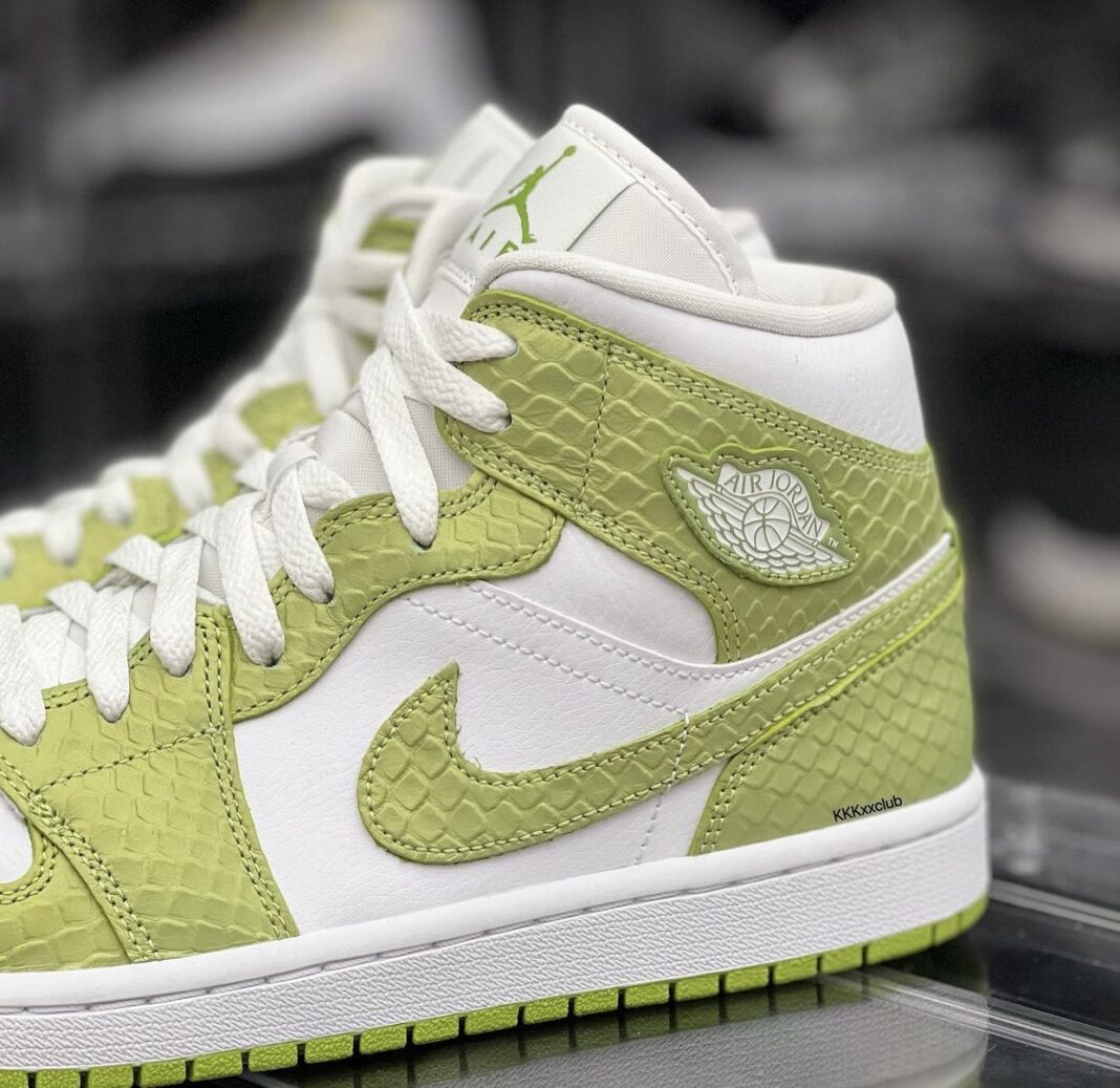 Air Jordan 1 Mid SE Green Python DV2959-113 Release Date | SBD