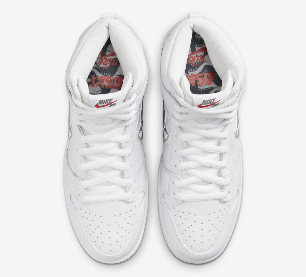 Oski x Nike SB Dunk High Shark Black White Release Date - SBD