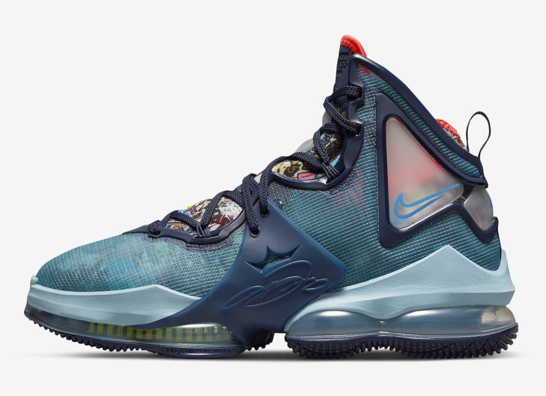 Nike LeBron 19 Fast Food Blue Red DC9340-400 Release Date | SBD