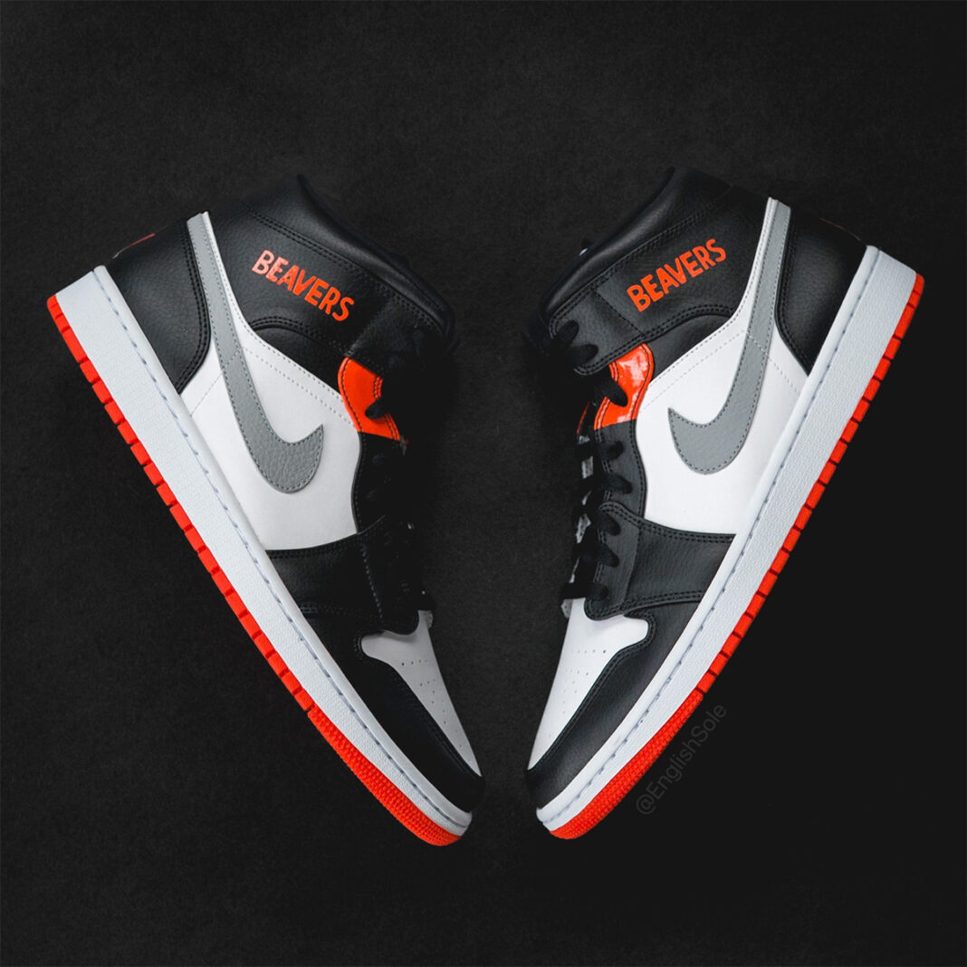Air Jordan 1 Mid Oregon State Beavers PE | SBD