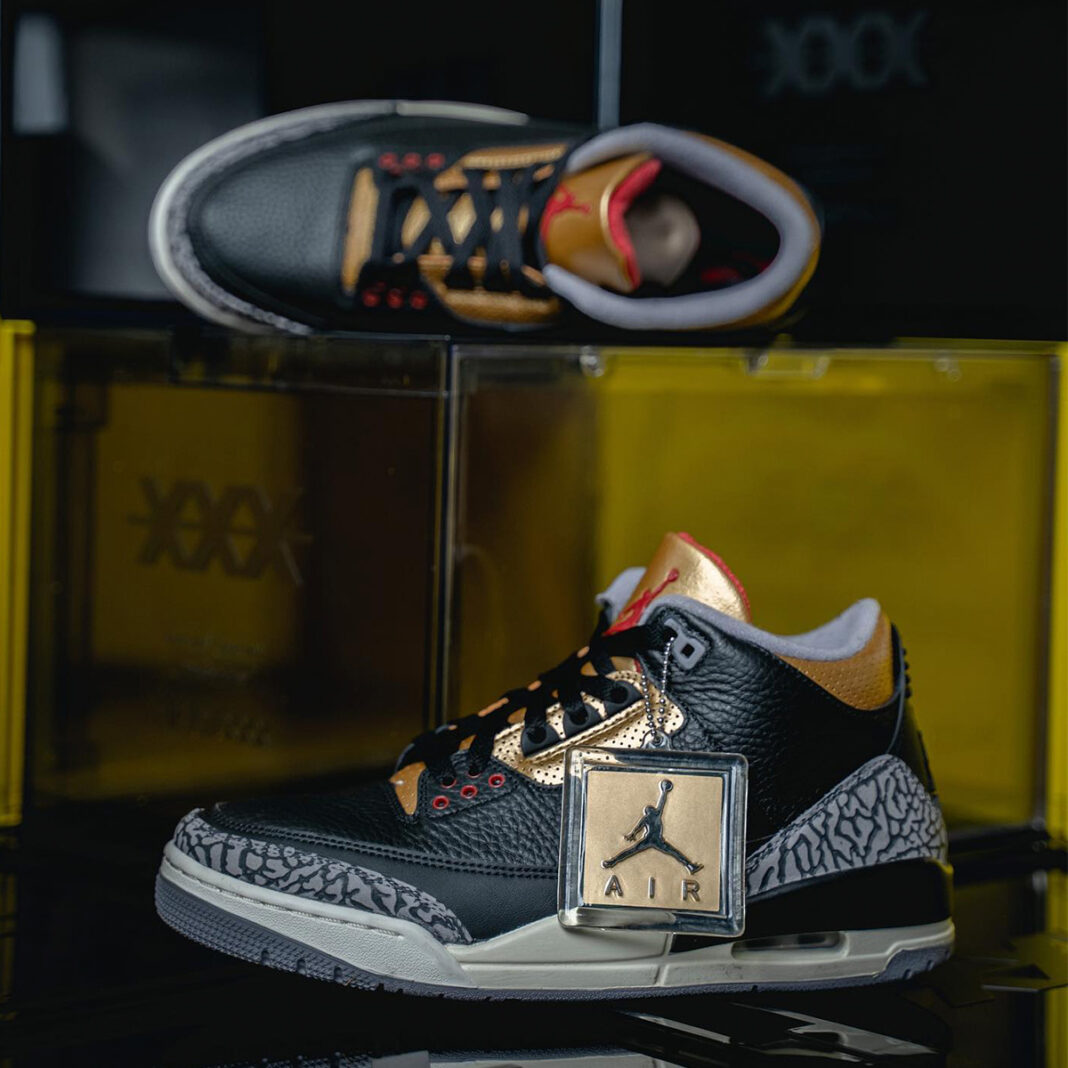 Air Jordan 3 Black Gold WMNS CK9246-067 Release Date | SBD