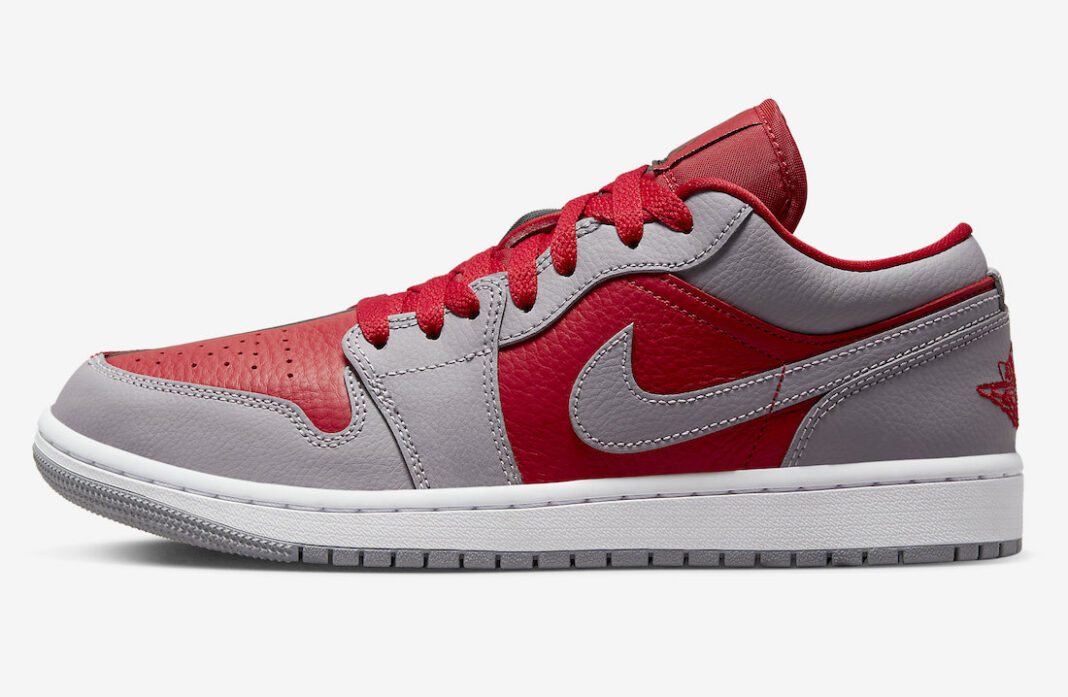 Air Jordan 1 Low SE Split Gym Red Cement Grey Black DR0502-600 Release ...