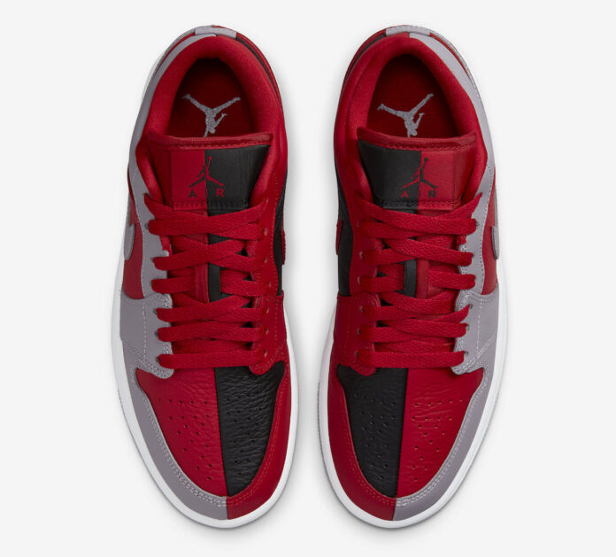 Air Jordan 1 Low SE Split Gym Red Cement Grey Black DR0502-600 Release ...
