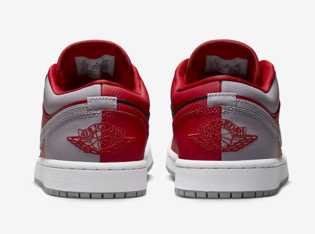 Air Jordan 1 Low SE Split Gym Red Cement Grey Black DR0502-600 Release ...