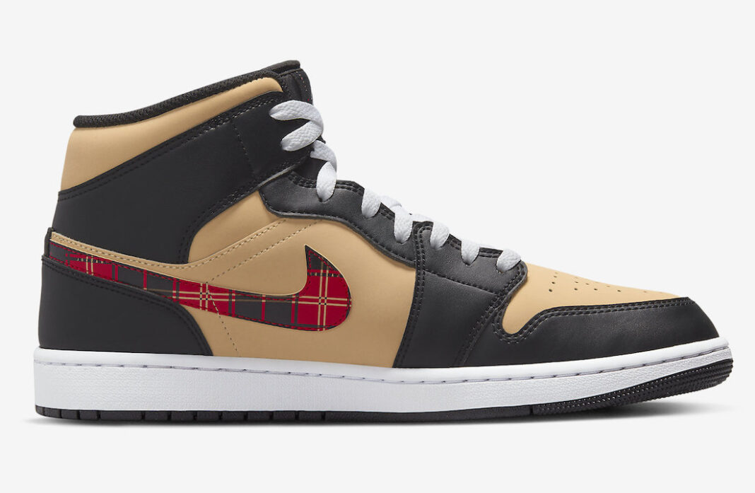 Air Jordan 1 Mid Tartan Swoosh DZ5329-001 Release Date | SBD
