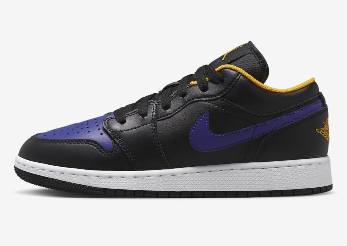 Air Jordan 1 Low Lakers GS 553560-075 Release Date | SBD