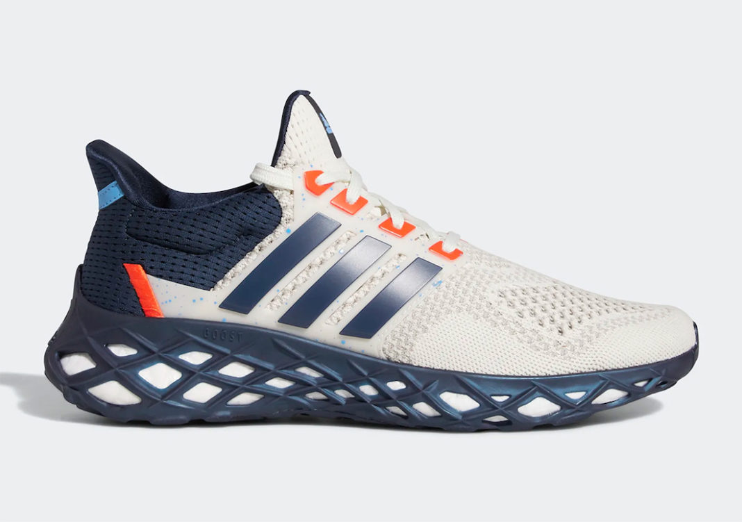 adidas Ultra Boost DNA Web Chalk White Navy Orange GX2135 Release Date ...