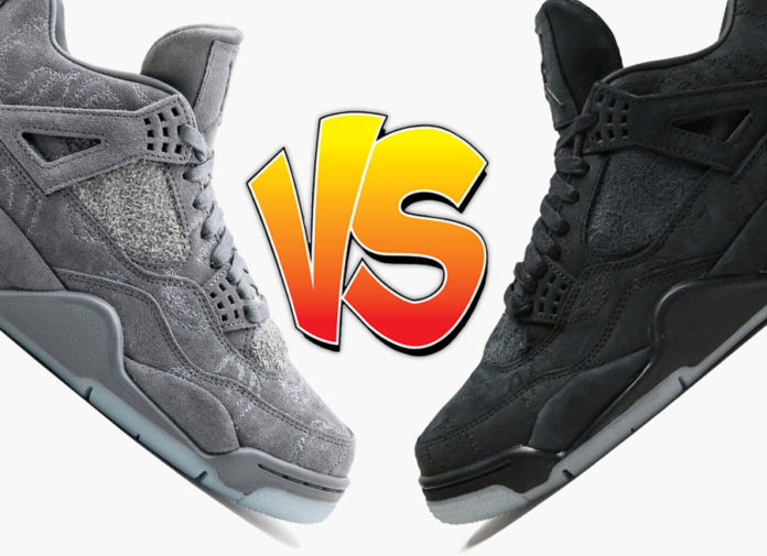 KAWS x Air Jordan 4 Grey vs KAWS x Air Jordan 4 Black Comparison | SBD