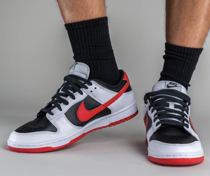 Nike Dunk Low Reverse Panda Red Swoosh Release Date Sbd