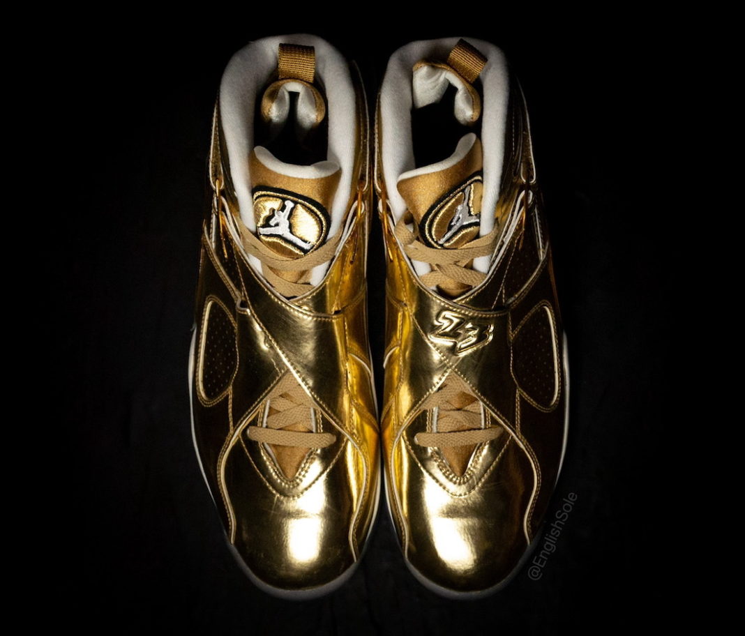 Drake Air Jordan 8 OVO Gold Sample | SBD