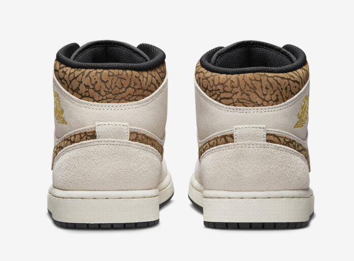 Air Jordan 1 Mid SE Brown Elephant Print DZ4129-102 | SBD