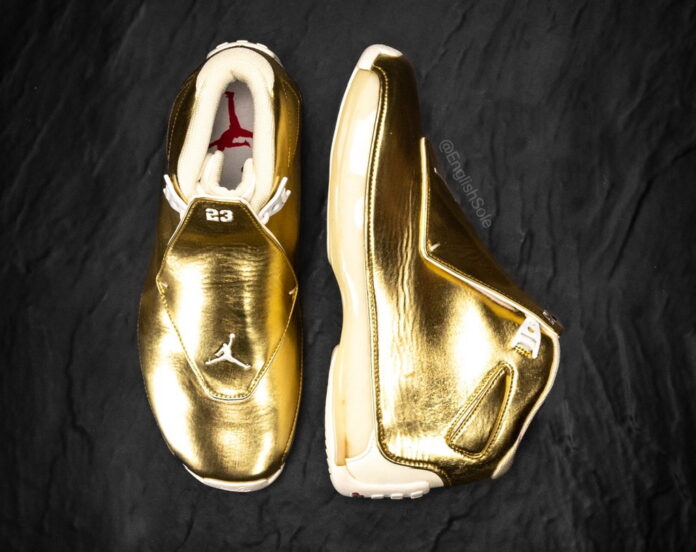 Drake Air Jordan 18 OVO Gold Sample | SBD