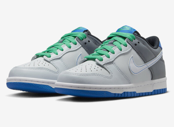 Nike Dunk Low GS Grey Blue Green DH9765-004 Release Date | SBD