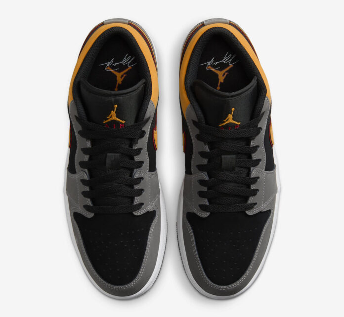 Air Jordan 1 Low Light Graphite Vivid Orange FN7308-008