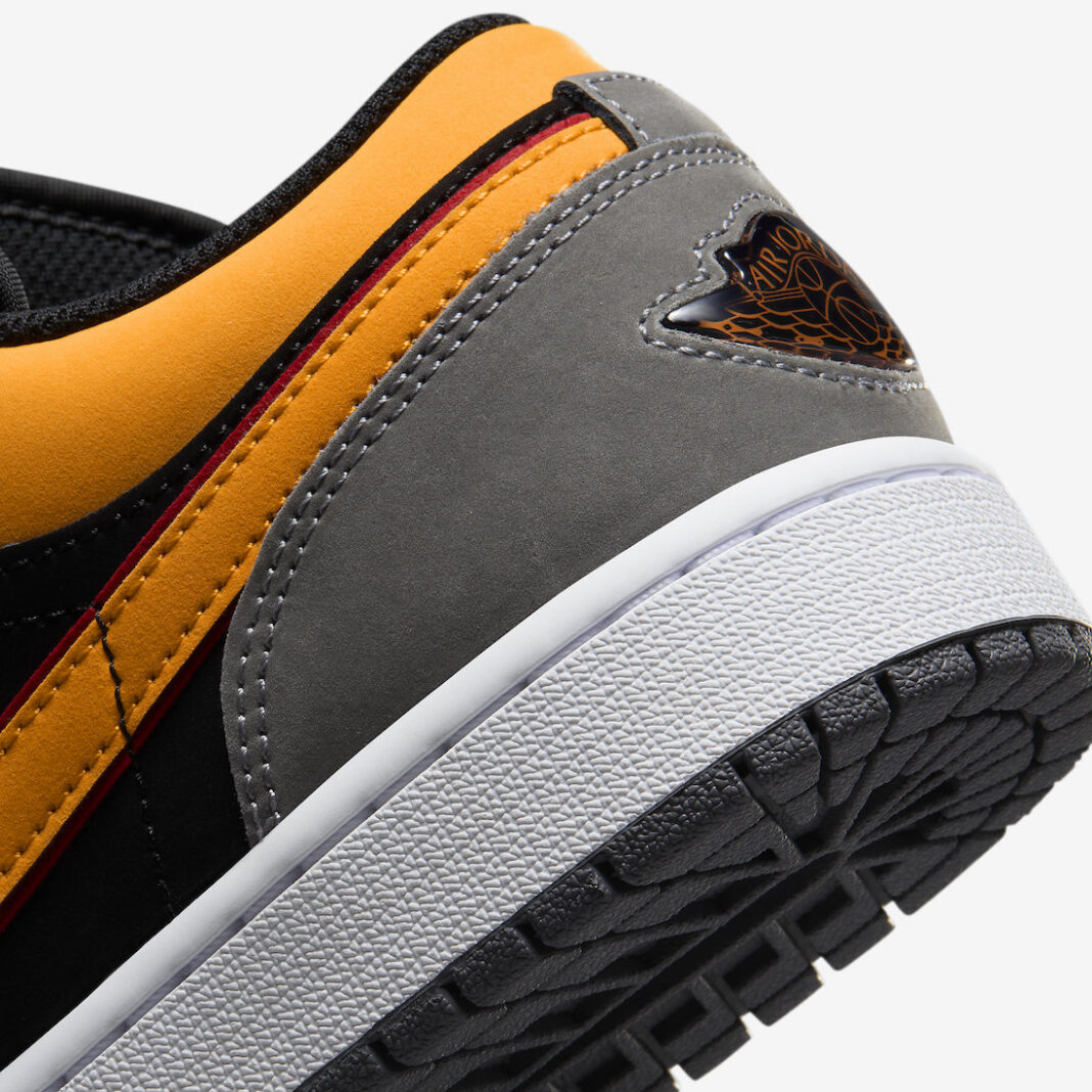 Air Jordan 1 Low Light Graphite Vivid Orange FN7308-008