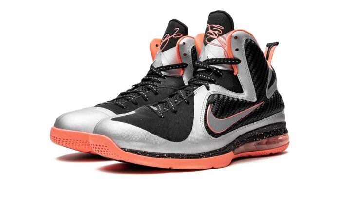 Nike LeBron 9 Miami Hurricanes vs Bright Mango Comparison