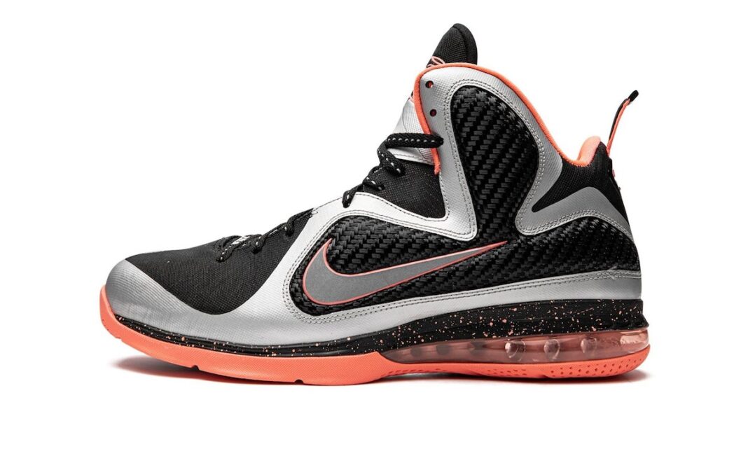 Nike LeBron 9 Miami Hurricanes vs Bright Mango Comparison