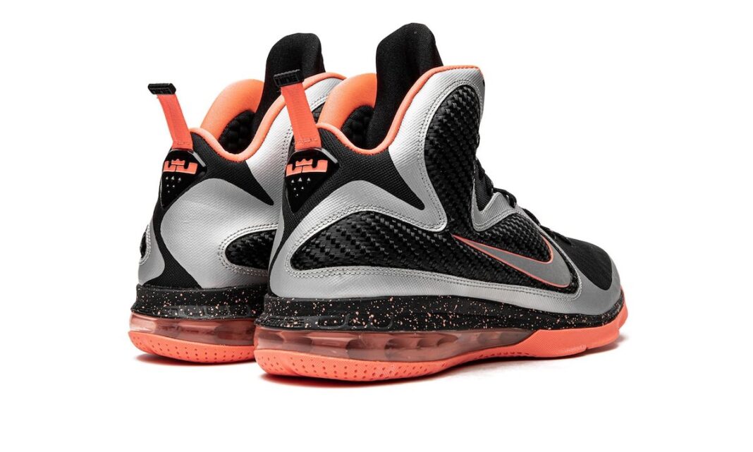 Nike LeBron 9 Miami Hurricanes vs Bright Mango Comparison