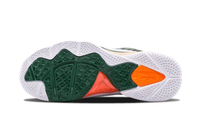 Nike LeBron 9 Miami Hurricanes vs Bright Mango Comparison