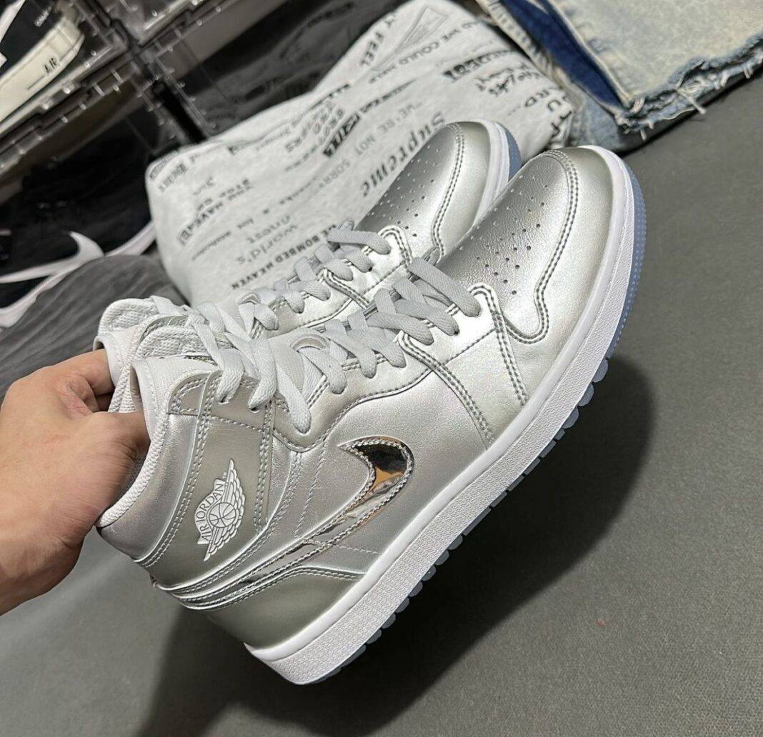 Air Jordan 1 High Golf Gift Giving Metallic Silver FD6815-001